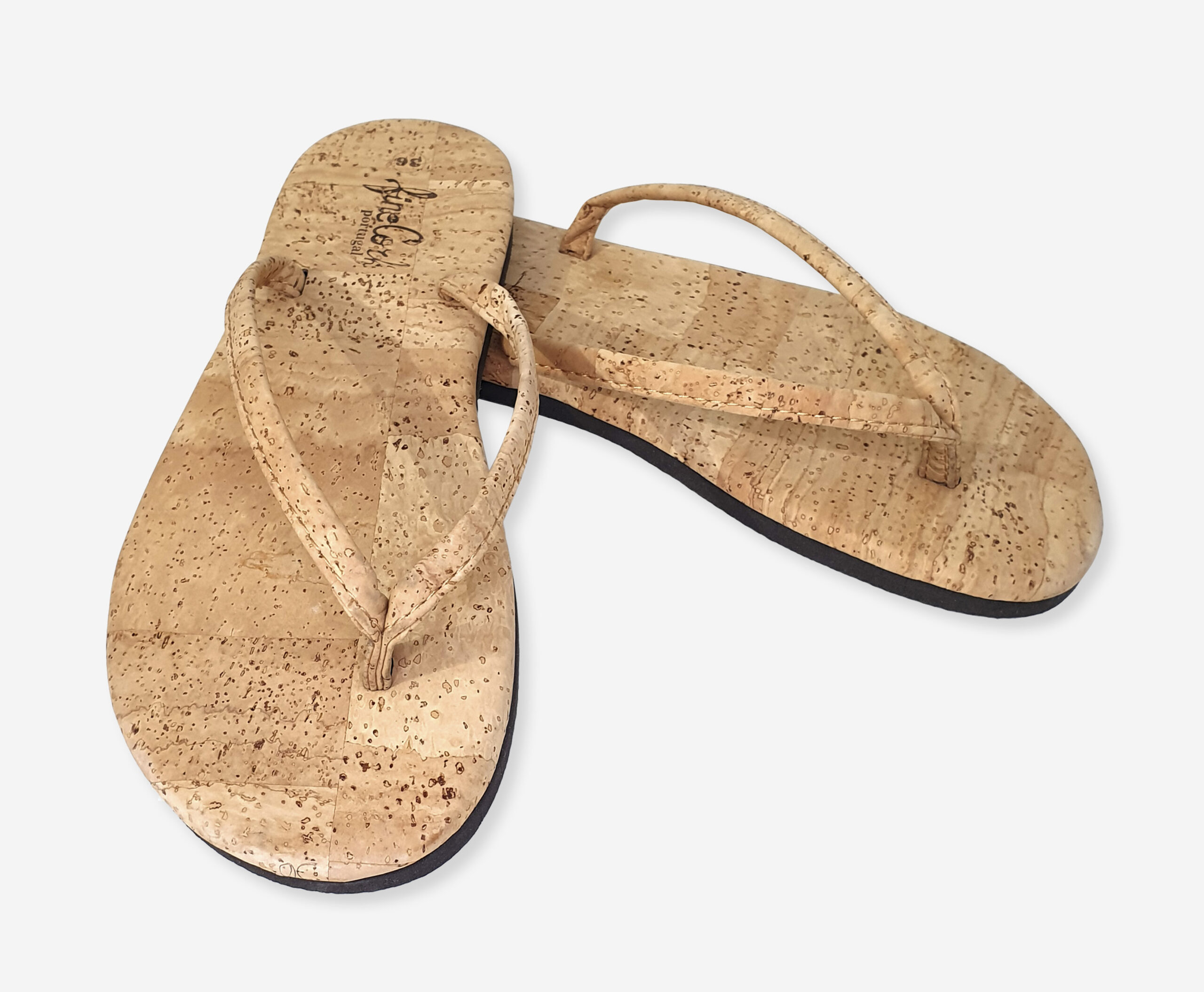 Simple Natural Cork Flip-Flops | Fine Cork Portugal