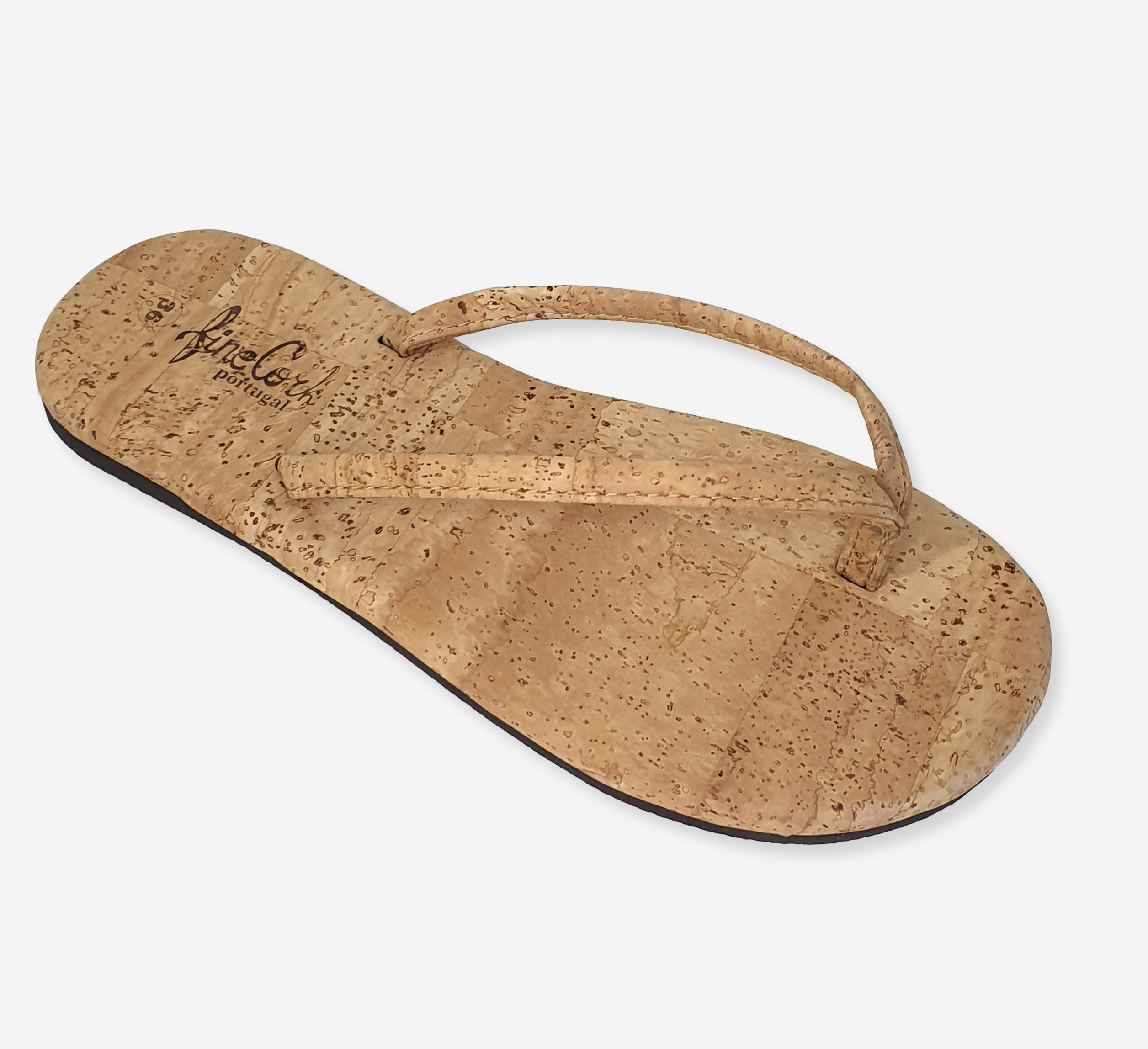 Simple Natural Cork Flip-Flops | Fine Cork Portugal
