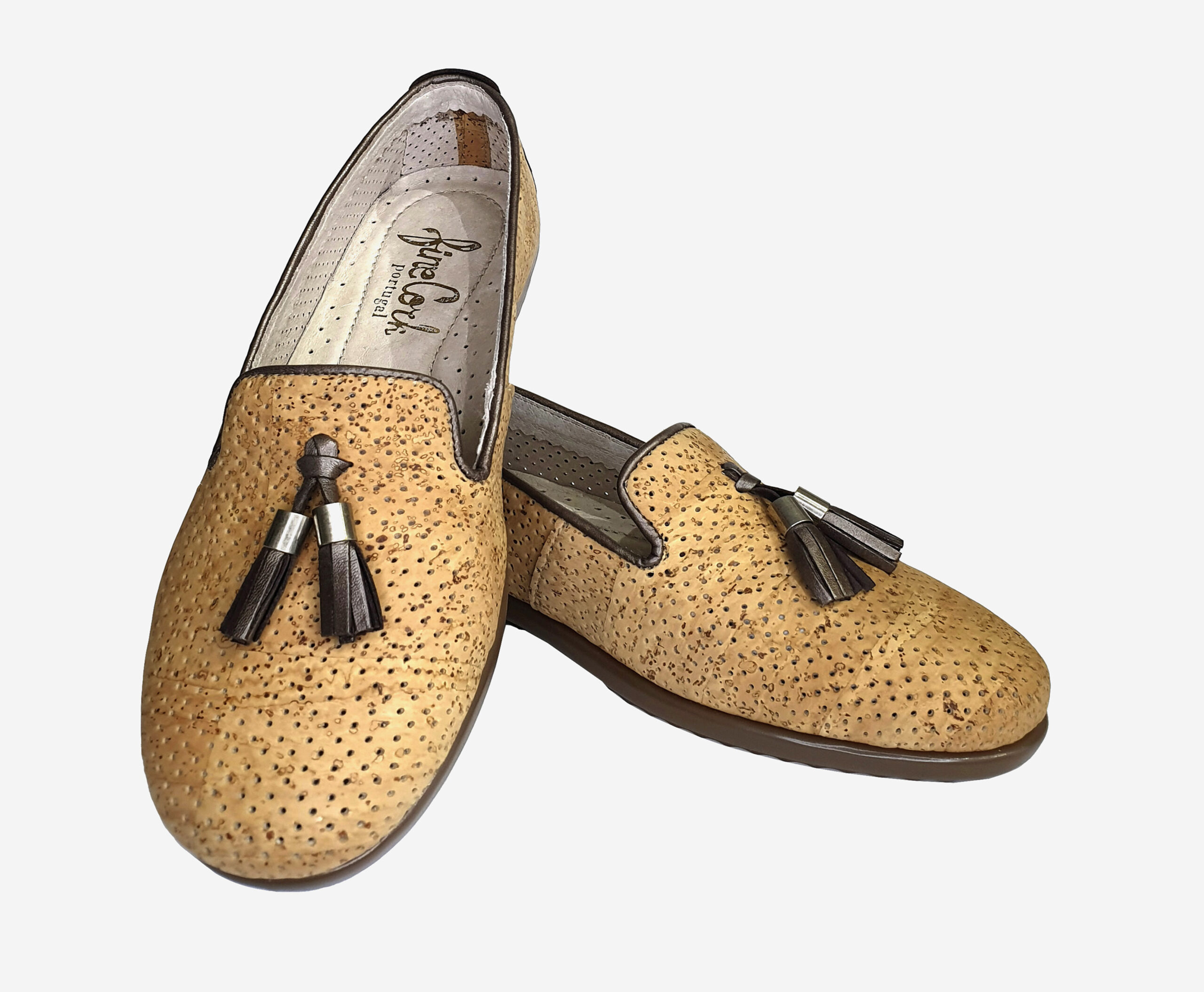 Cork Shoes With Decorative Drawstrings 2079M | Fine Cork Portugal
